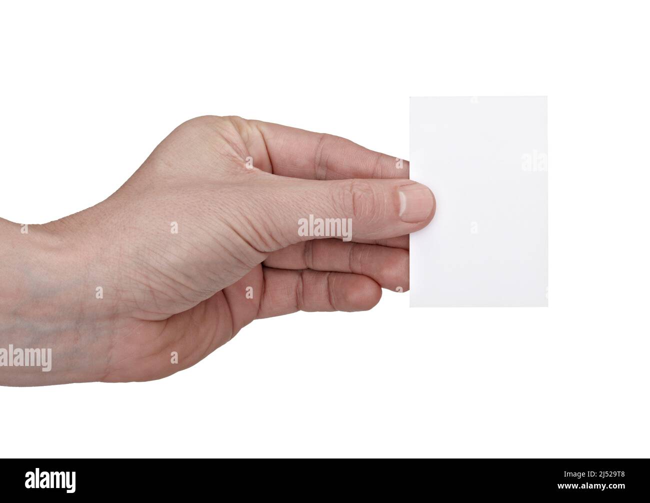 blank sign note label hand holding paper Stock Photo - Alamy
