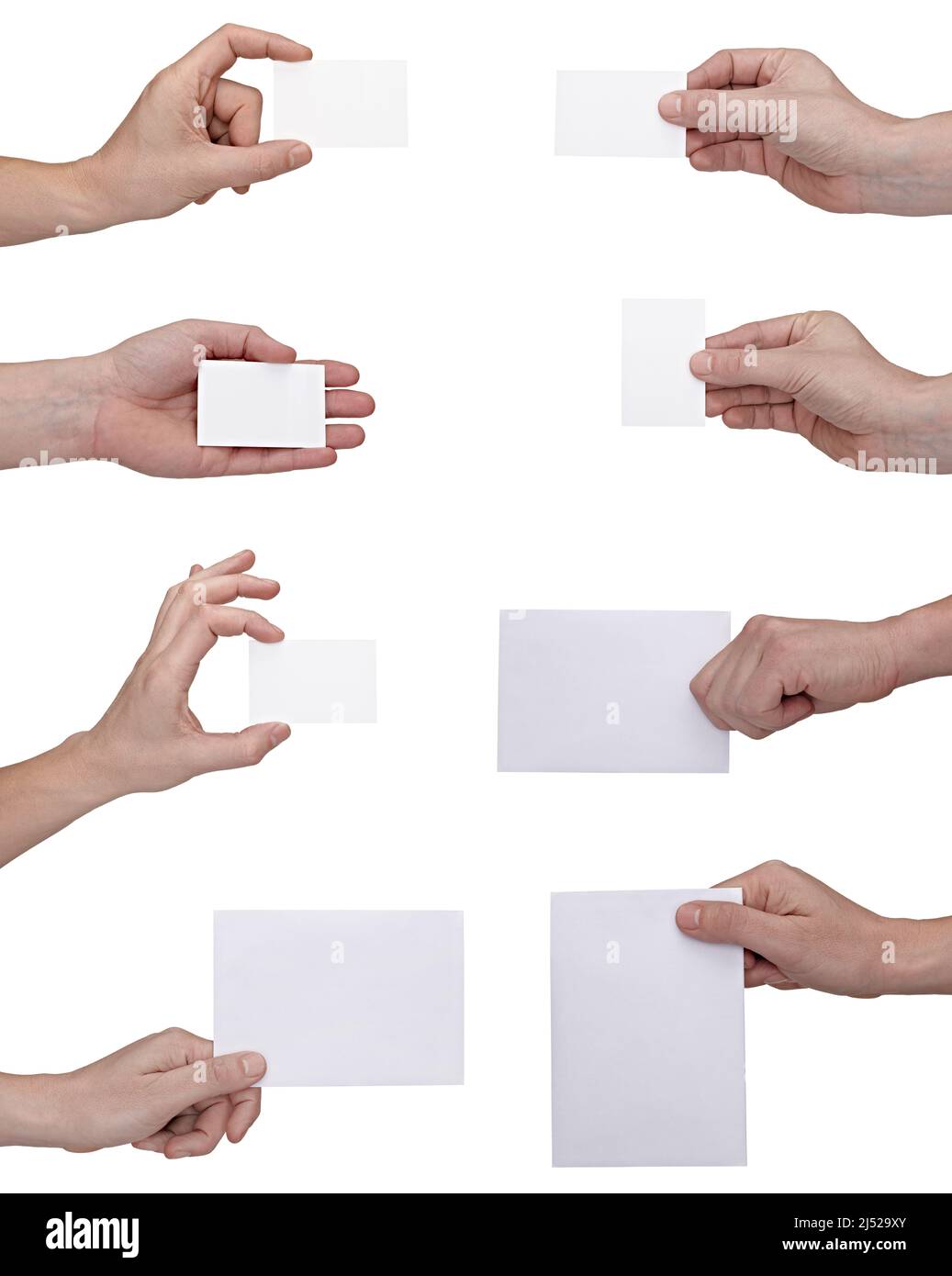 blank sign note label hand holding paper Stock Photo - Alamy