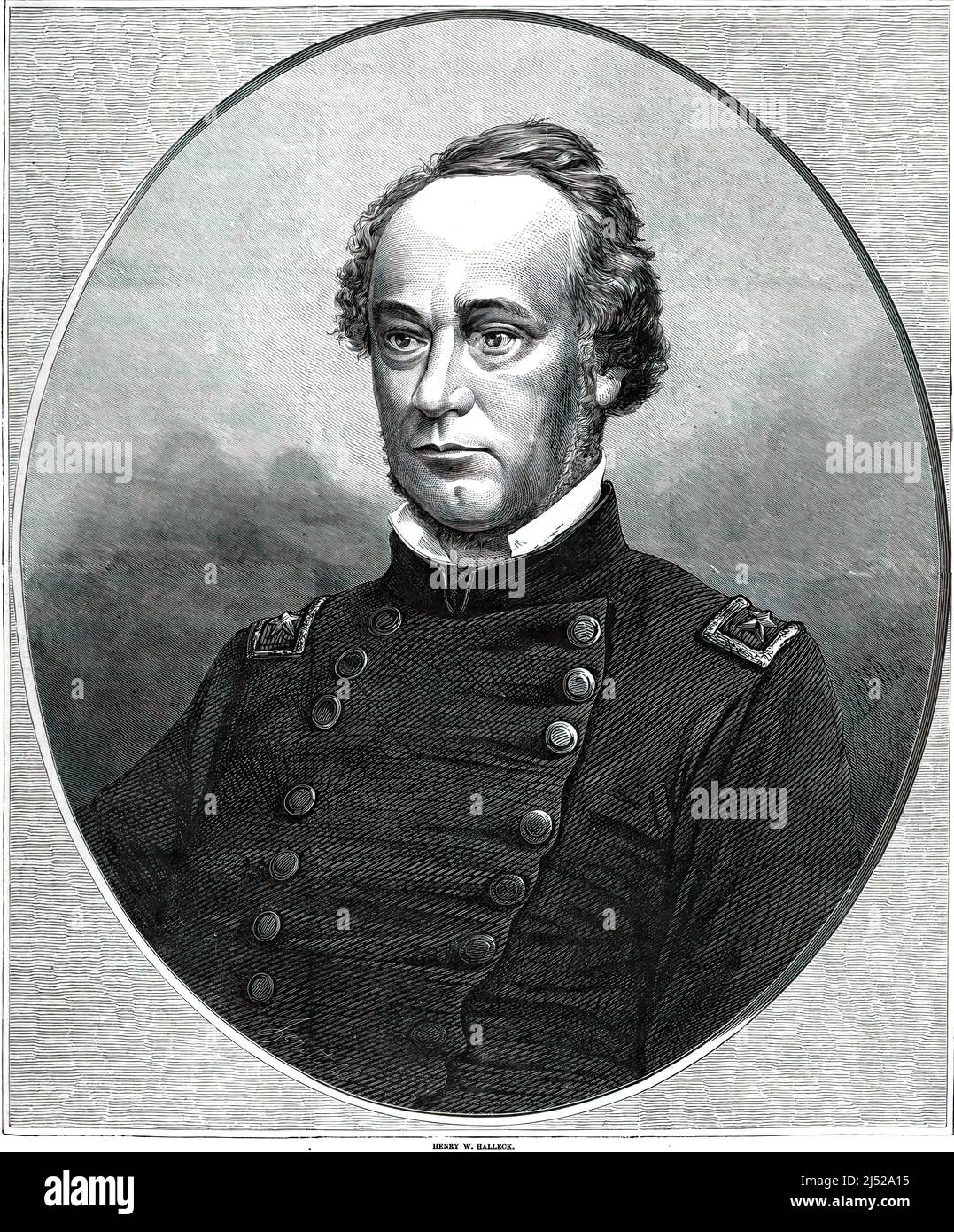 Henry Wager Halleck, Union Army commander in the American Civil War ...