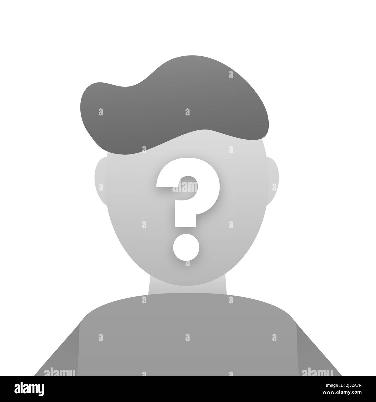 Unknown missing person. Mysterious strange man. Vector stock ...