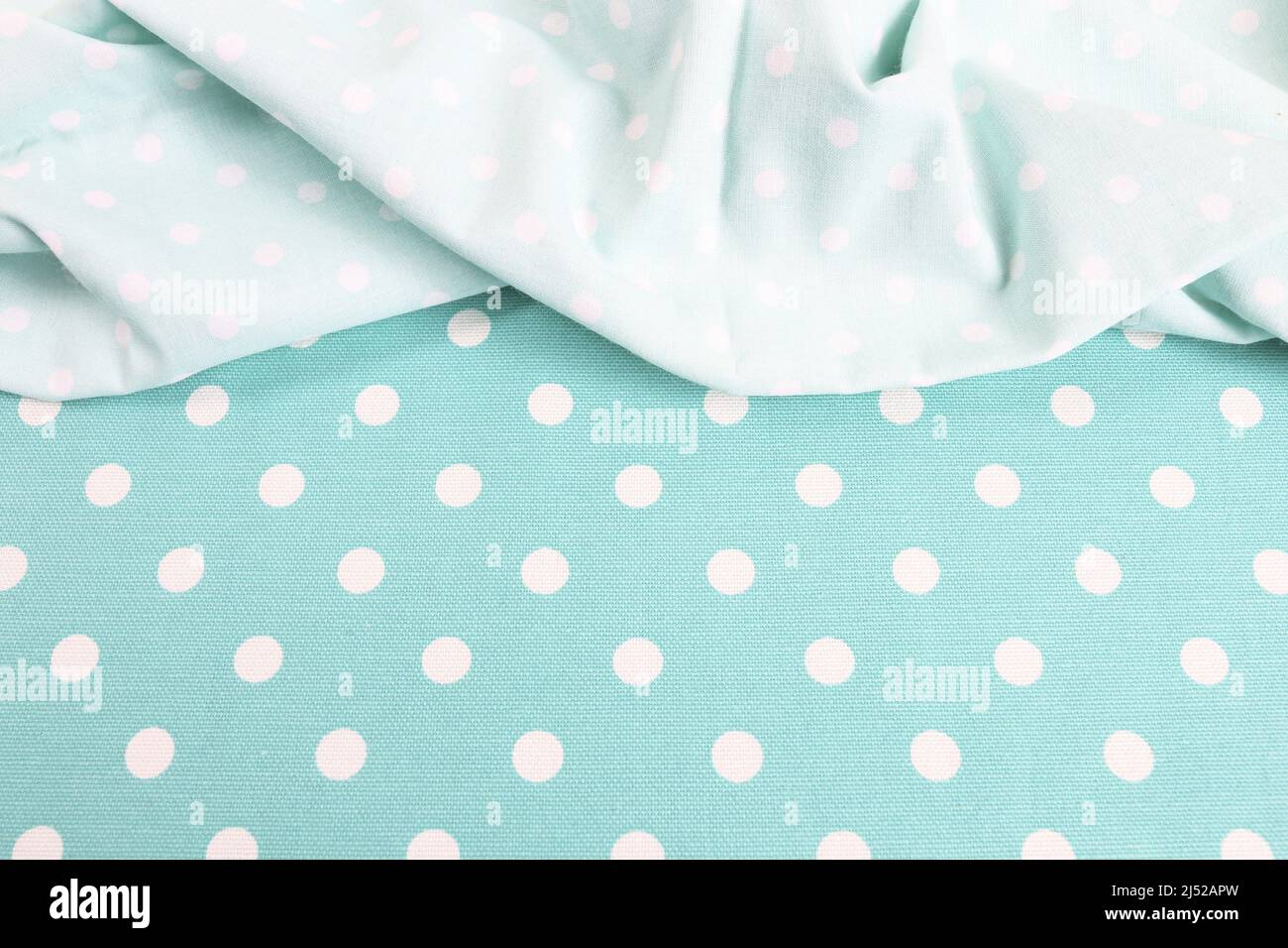 Turquoise dotted fabric - retro background. Graphic resources Stock ...