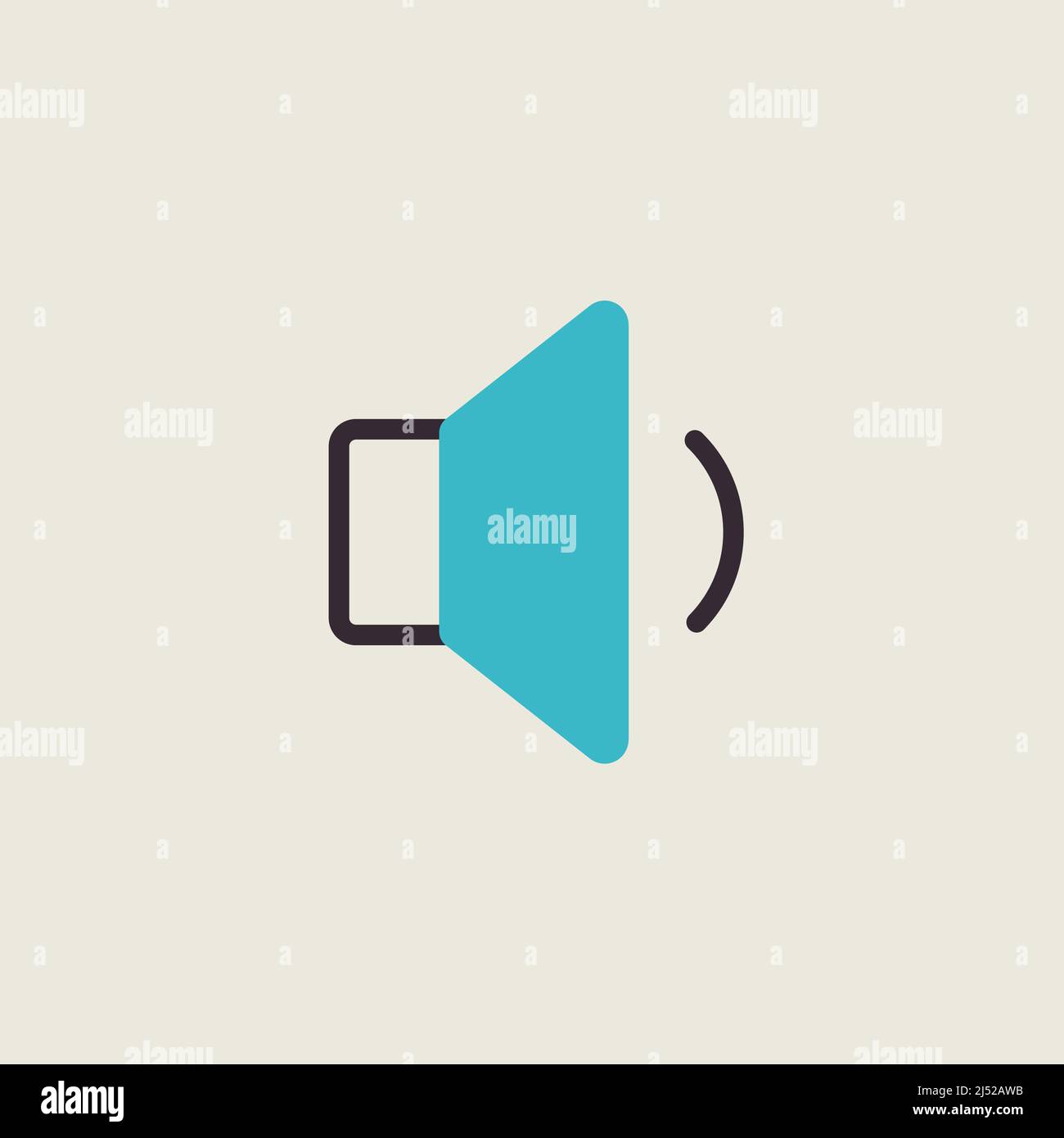 Minimum volume sound music vector icon. Graph symbol for music and ...