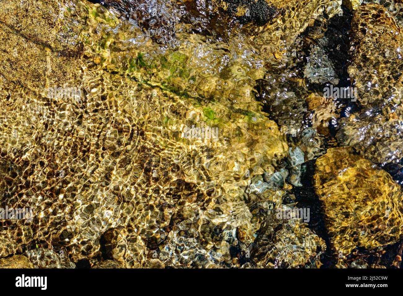 The abstract water patterns as a river flows over rocks Stock Photo - Alamy