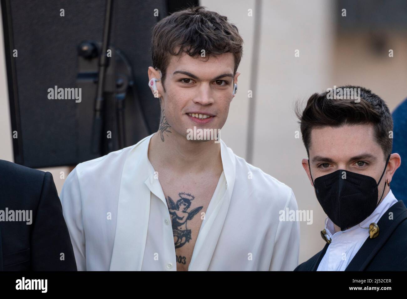 Vatican, Vatican. 18th Apr, 2022. Italian singer, Blanco alias as ...