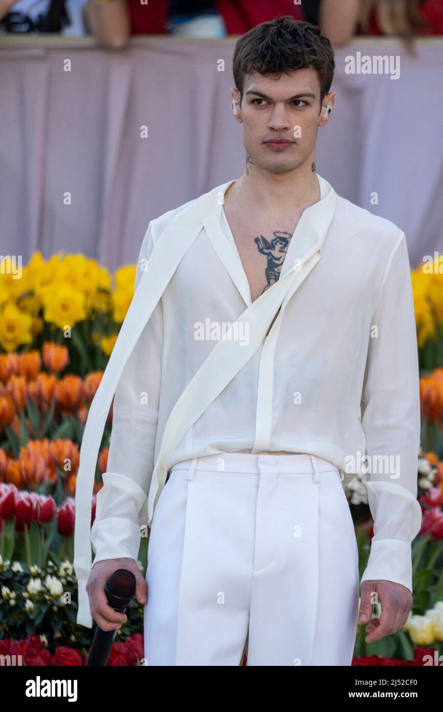 Pilgrimage of italian teenagers hi-res stock photography and images - Alamy