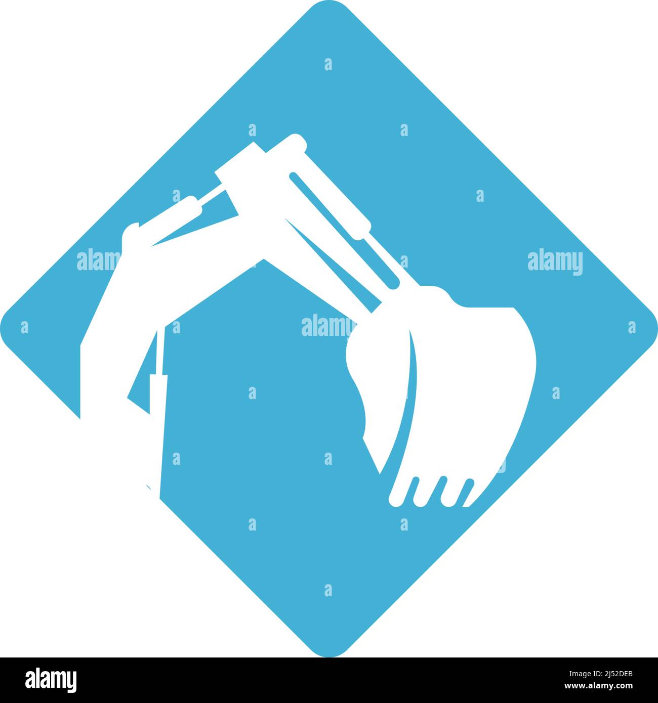 Backhoe shovel and crane Stock Vector Images - Alamy