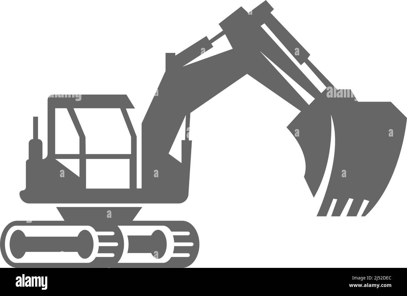 Excavator icon design illustration template vector Stock Vector Image ...