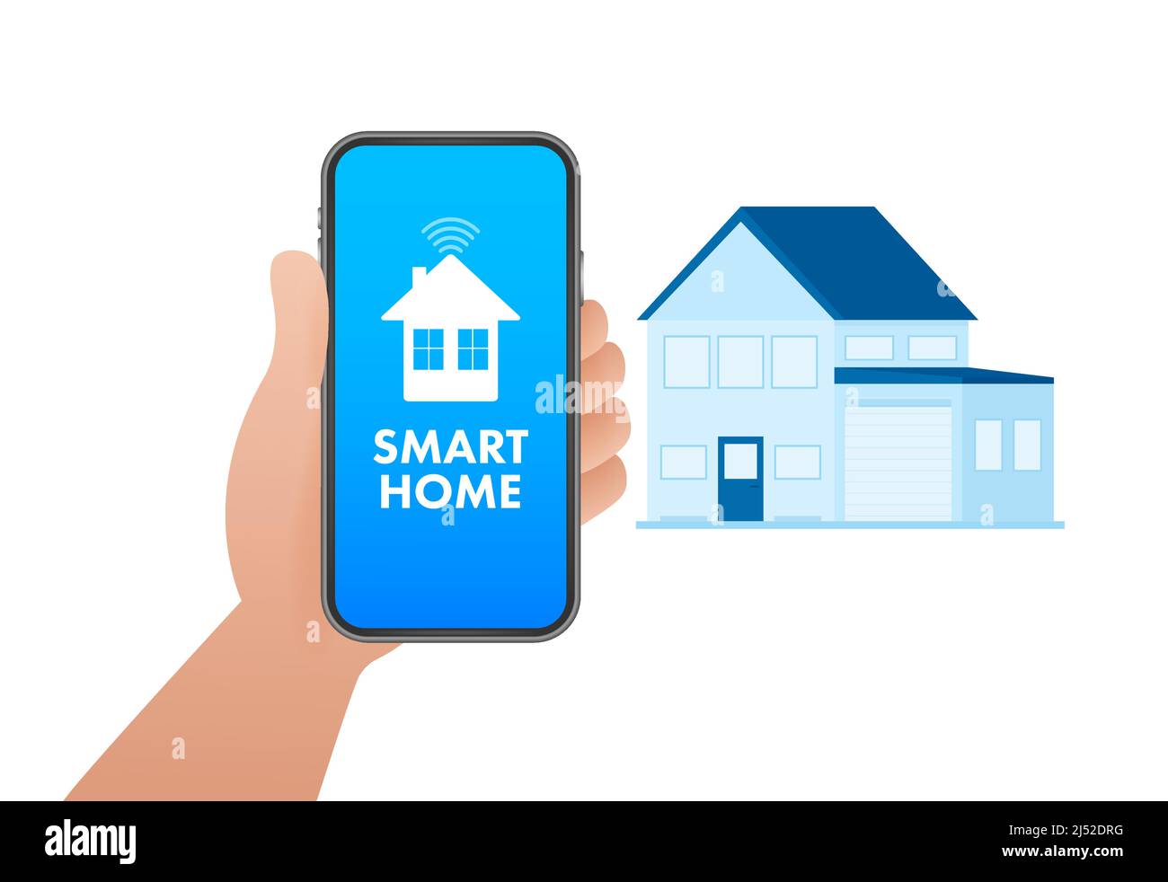Smart home concept. Smart systems and technology. Vector stock ...