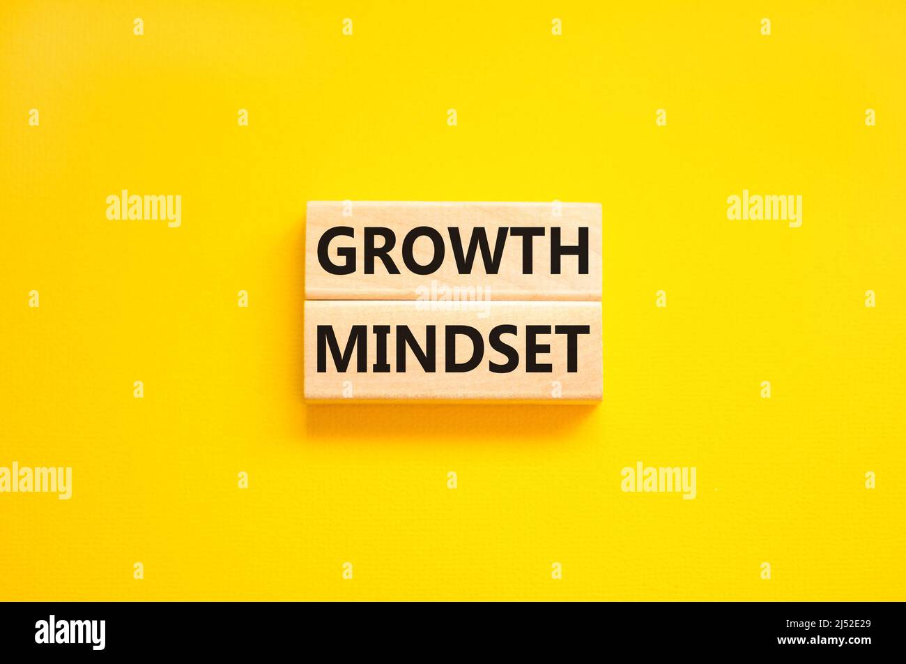 Growth mindset symbol. Wooden blocks with concept words Growth mindset ...