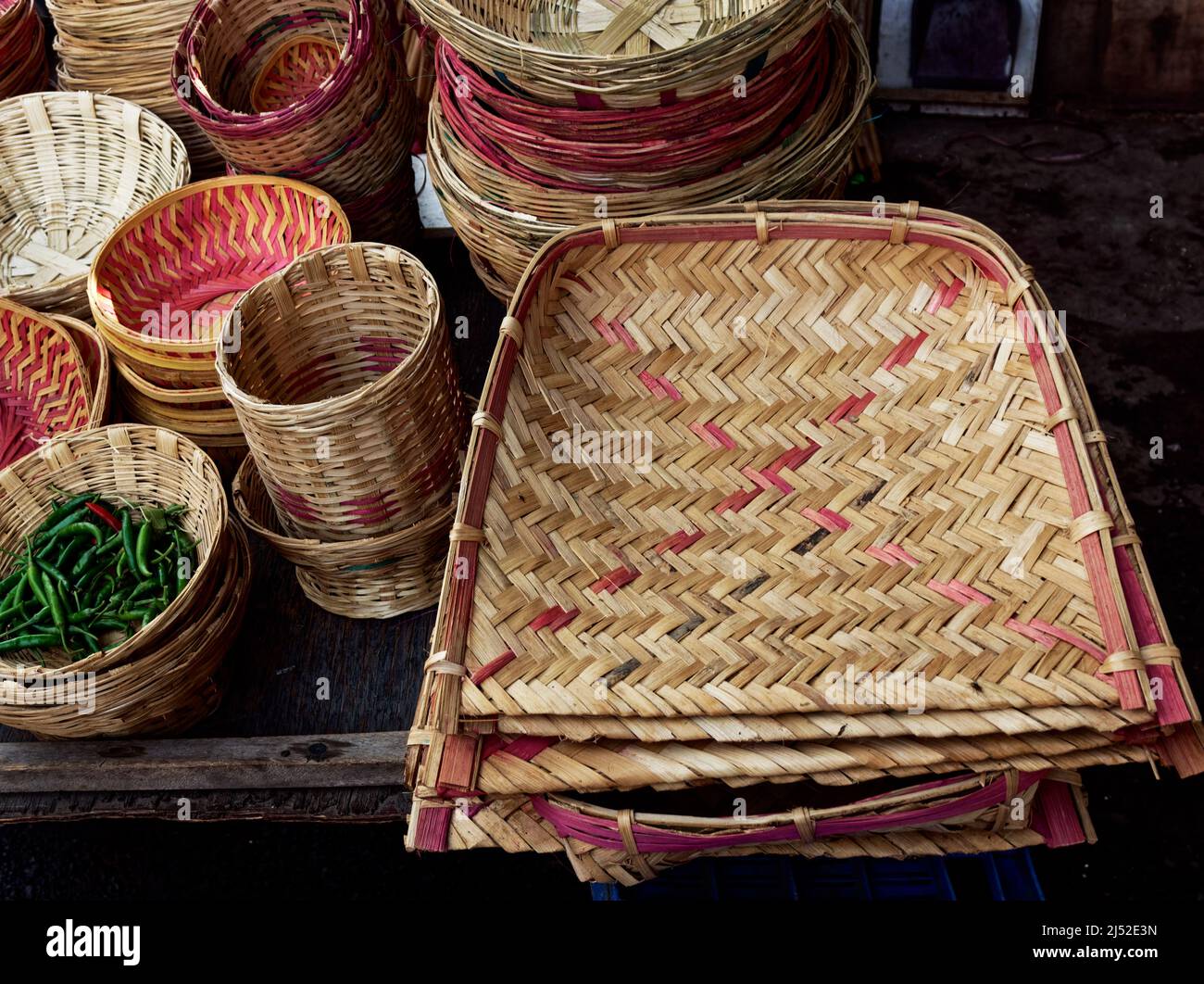 04 10 2022 Traditional Handcrafted Bamboo Buckets And Things At Mahatma ...