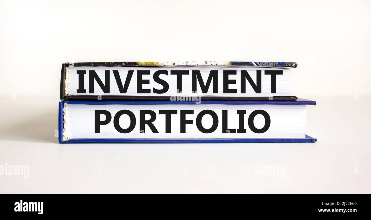 Investment portfolio symbol. Books with concept words Investment ...