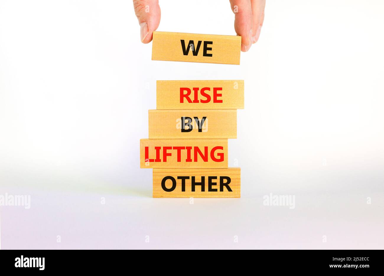 We rise by lifting other symbol. Concept words We rise by lifting other ...