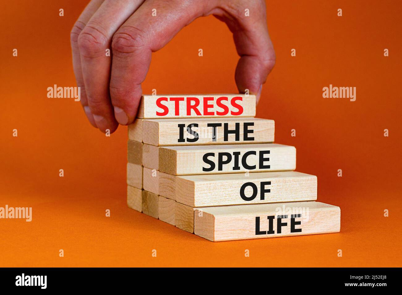 Stress spice of life symbol. Concept words Stress is the spice of life ...