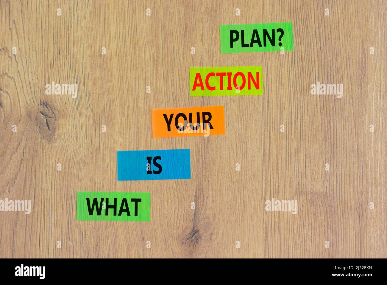 Action plan symbol. Concept words What is your action plan on colored ...