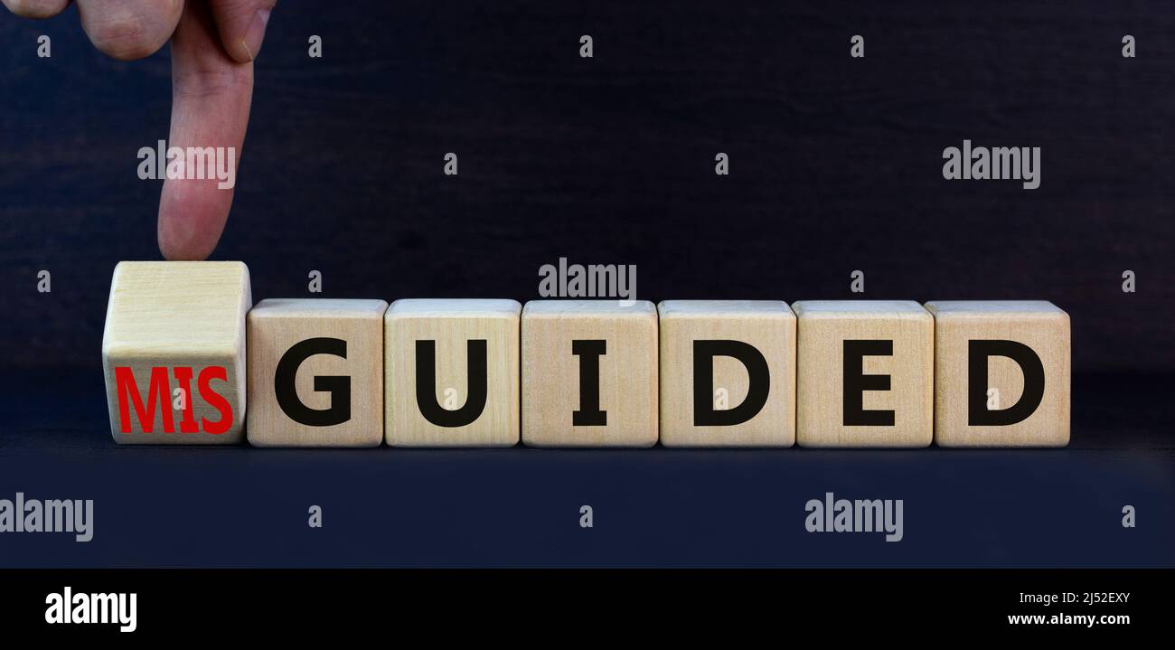 Guided or misguided symbol. Turned wooden cubes and changed the concept ...