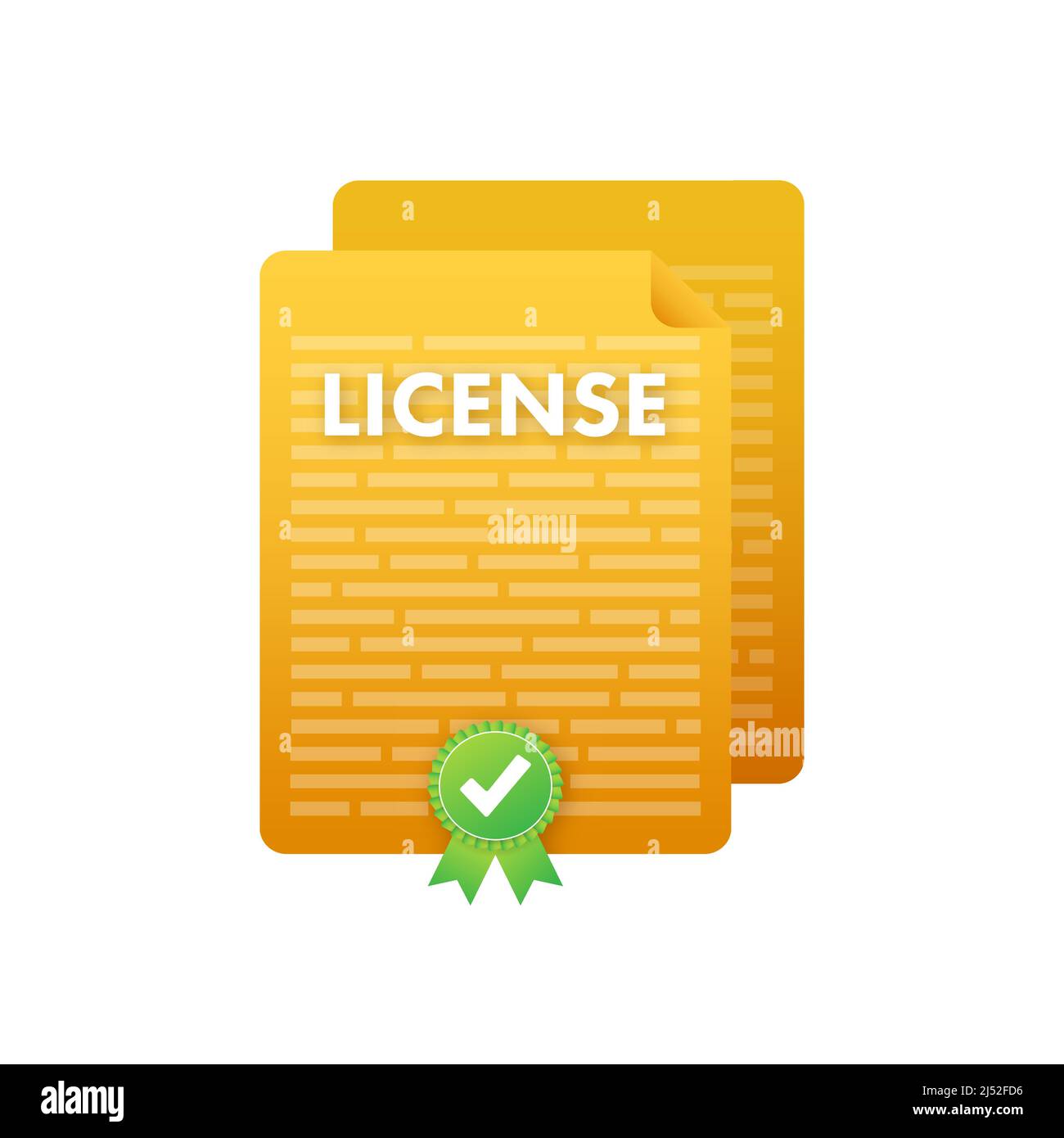 License document. Business icon. Paper documents. Vector stock ...