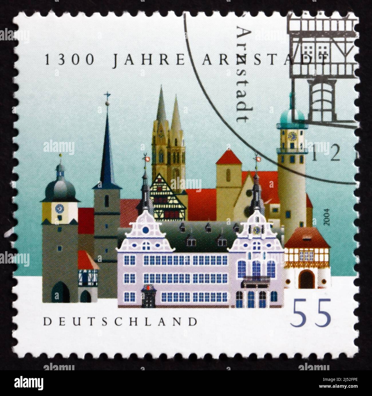 GERMANY - CIRCA 2004: a stamp printed in the Germany shows View of ...