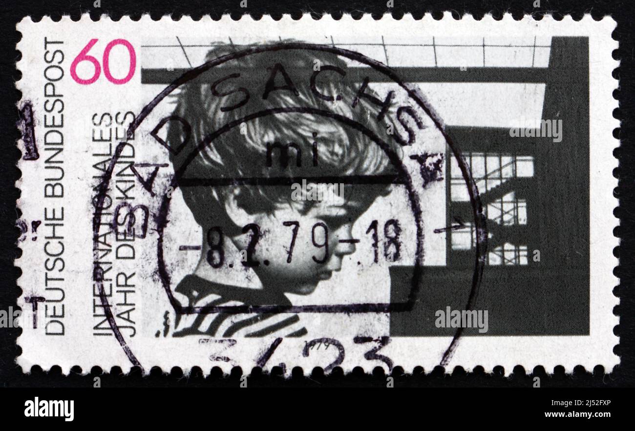 GERMANY - CIRCA 1979: a stamp printed in the Germany shows Child and ...