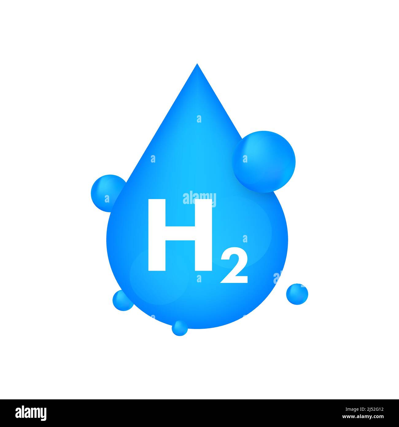 Hydrogen car station, H2 gas. Renewable Eco Energy. Vector stock ...