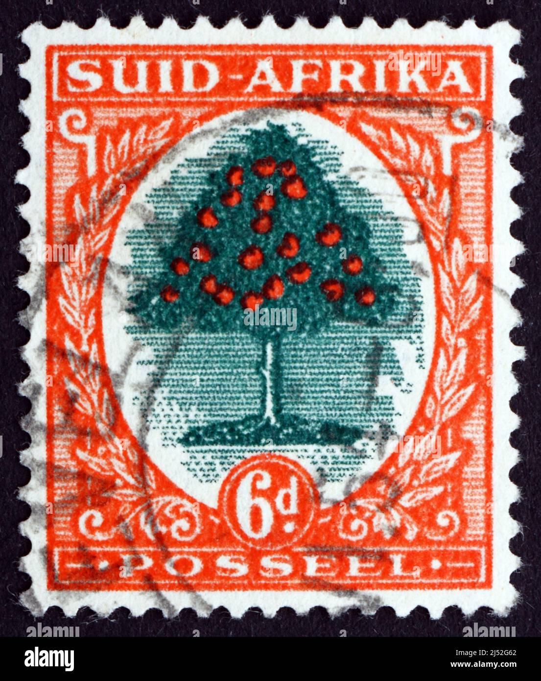 SOUTH AFRICA - CIRCA 1941: a stamp printed in South Africa shows Orange ...