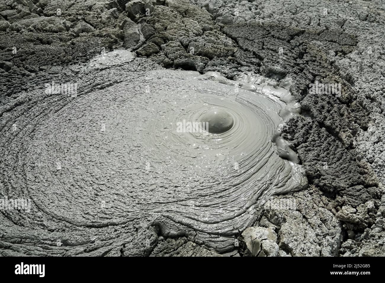 Mud volcano, Gobustan National Park, Azerbaijan, Azərbaycan, Asia Stock ...