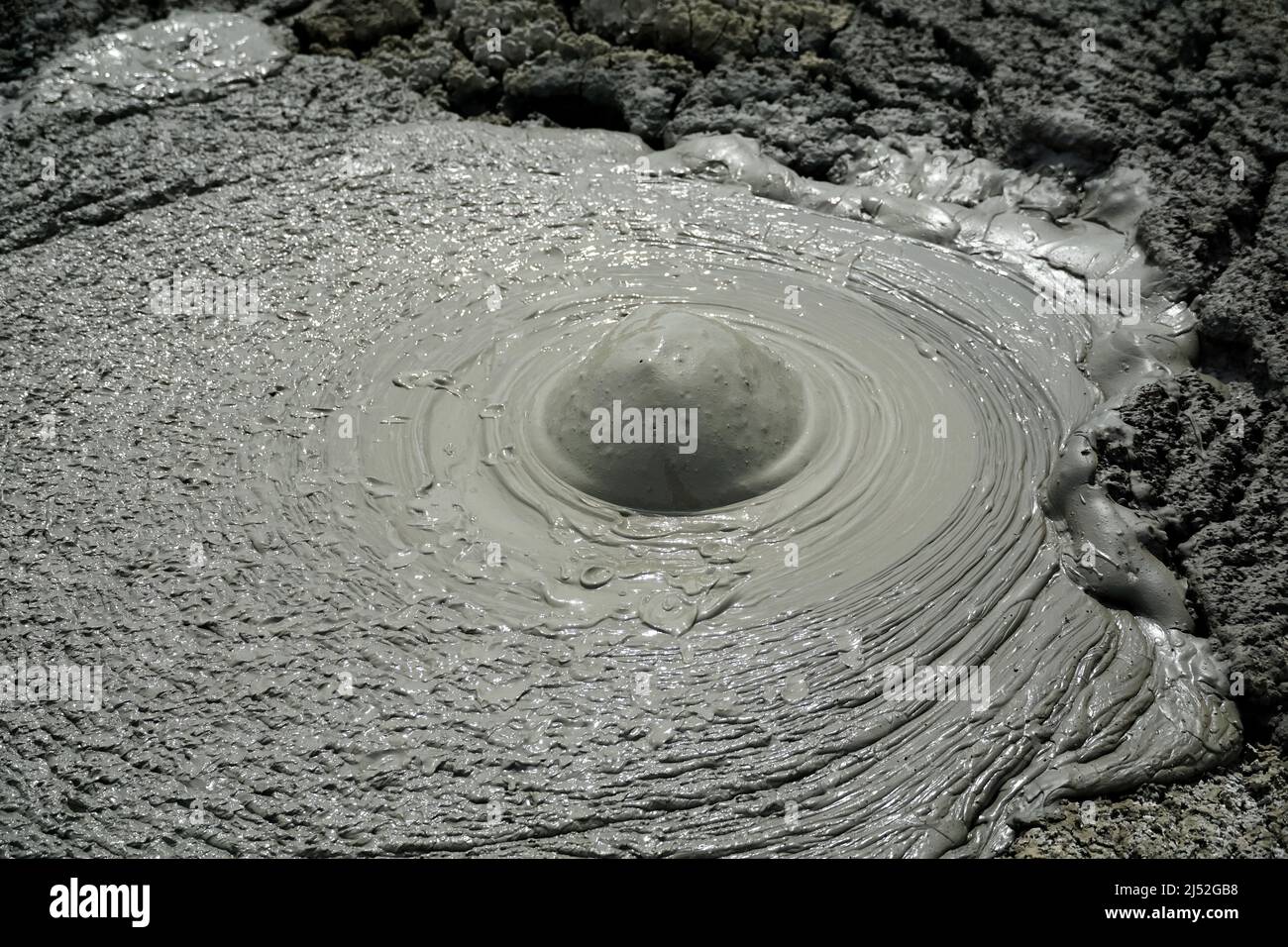 Mud volcano, Gobustan National Park, Azerbaijan, Azərbaycan, Asia Stock ...