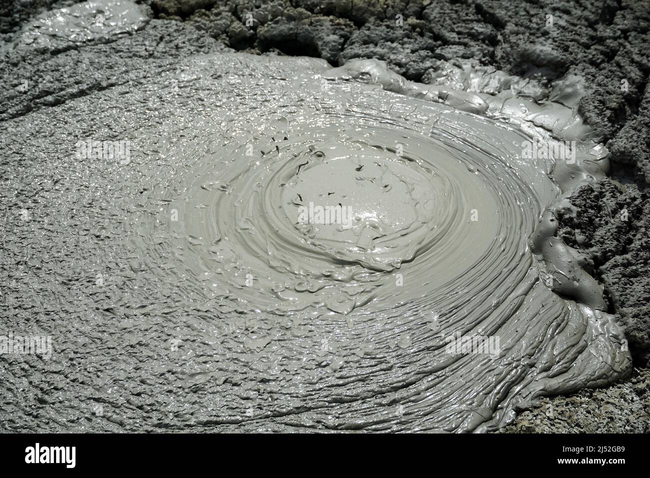 Mud volcano, Gobustan National Park, Azerbaijan, Azərbaycan, Asia Stock ...