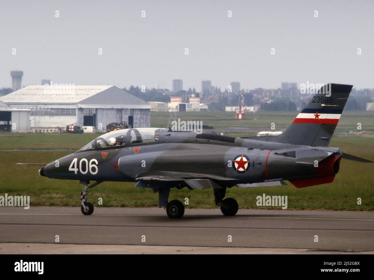 Soko G-2 Galeb jet trainer of former Yugoslav build Stock Photo - Alamy