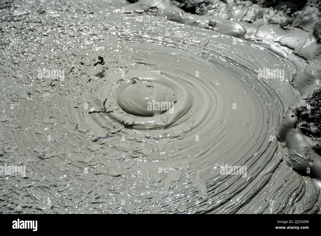 Mud volcano, Gobustan National Park, Azerbaijan, Azərbaycan, Asia Stock ...