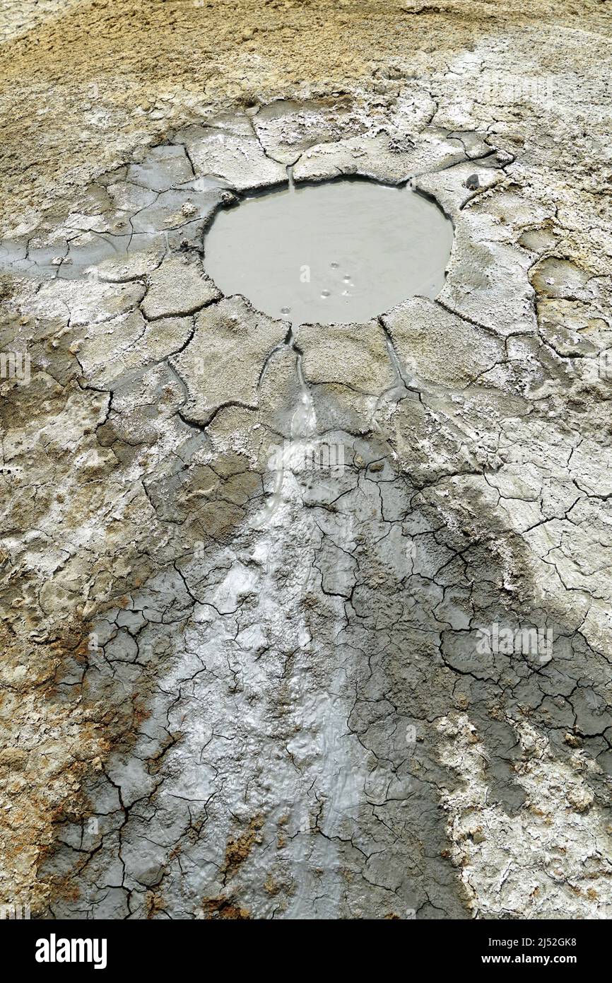 Mud volcano, Gobustan National Park, Azerbaijan, Azərbaycan, Asia Stock ...