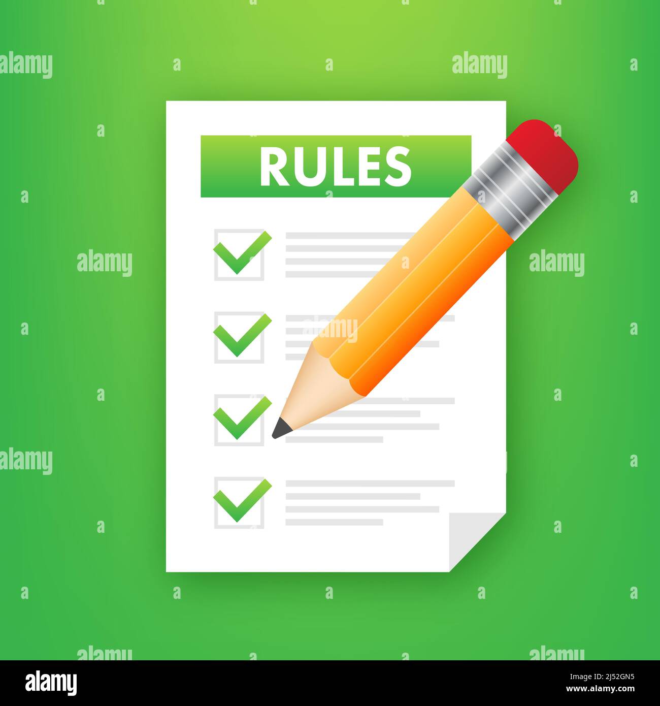 Rules and regulations concept. reading guidance. Vector stock ...