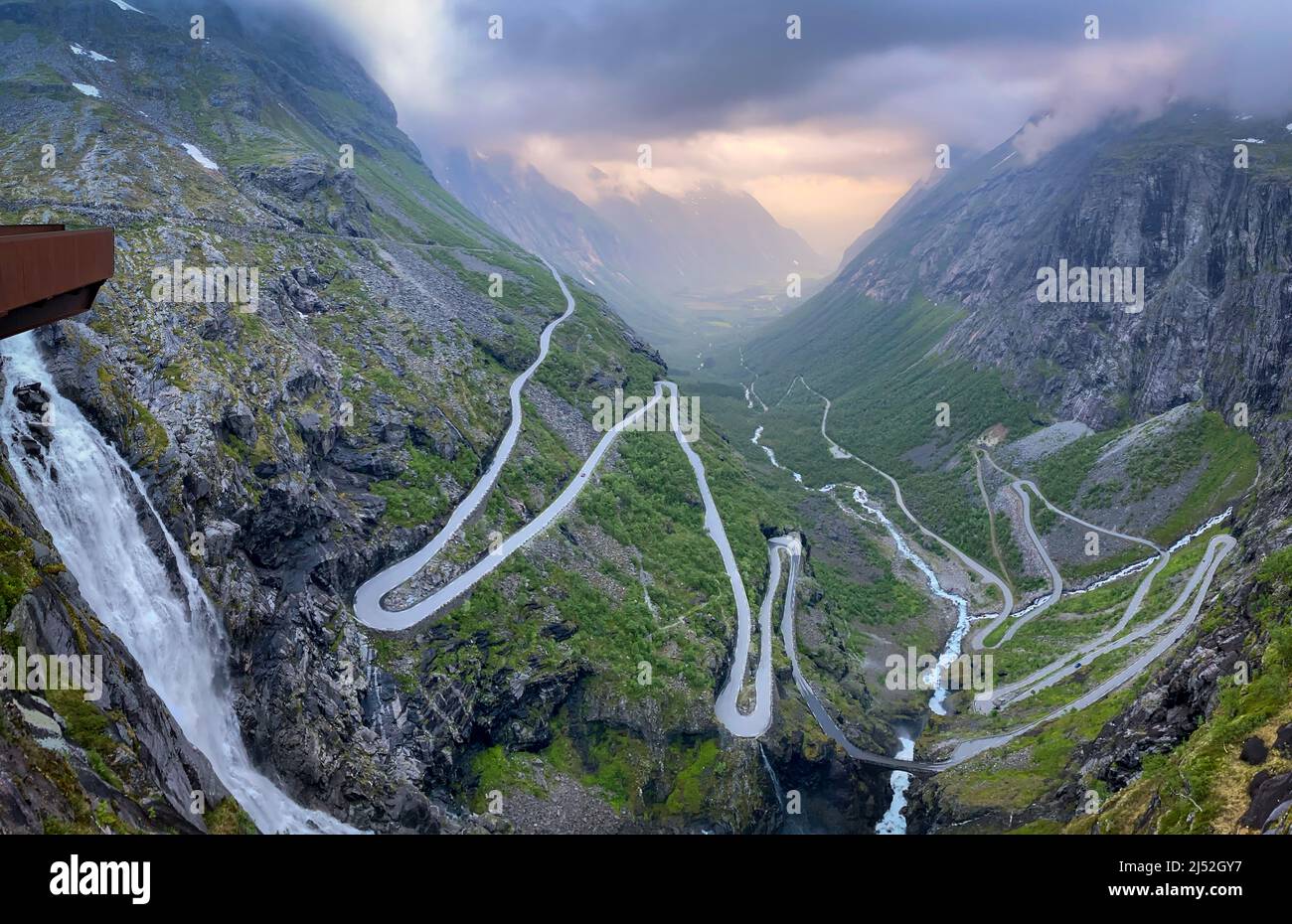 Trollstigen (Trolls ladder) In Norway Stock Photo - Alamy