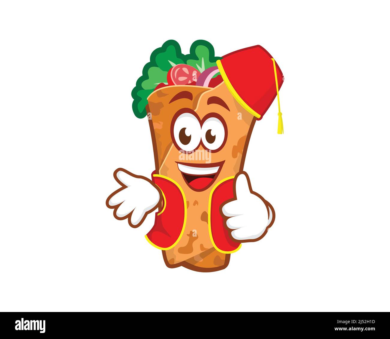 Street food chicken kebab Stock Vector Images - Alamy