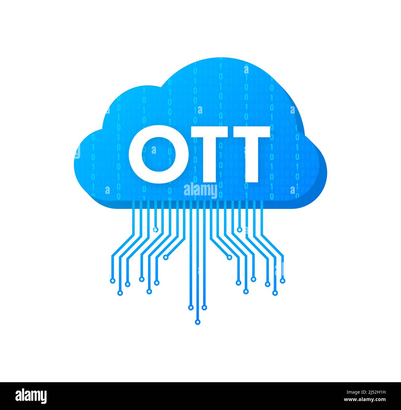 OTT cloud media platform. Vector stock illustration Stock Vector Image ...