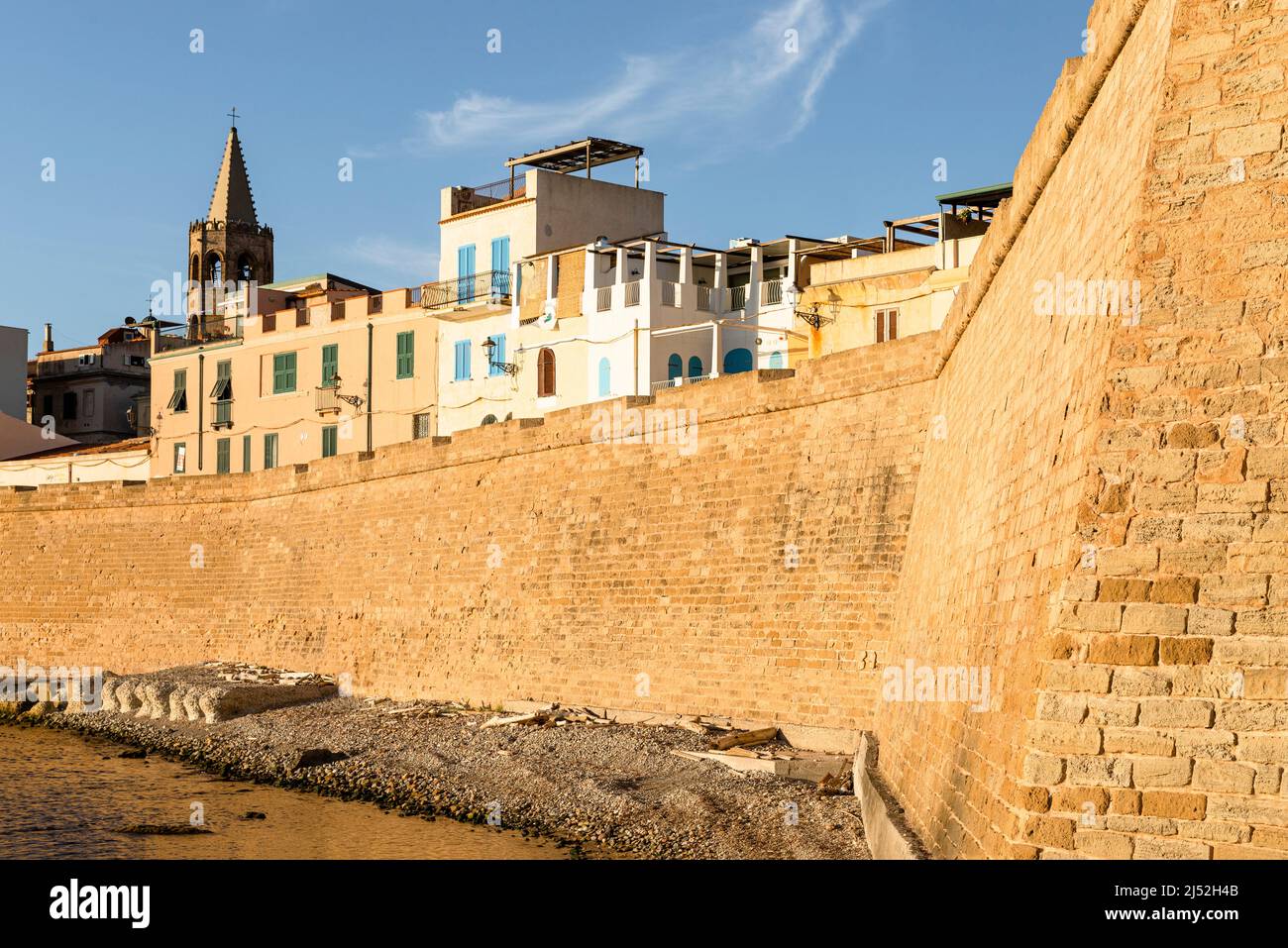 Beautiful cities in Sardinia - colourful houses in the old town of ...