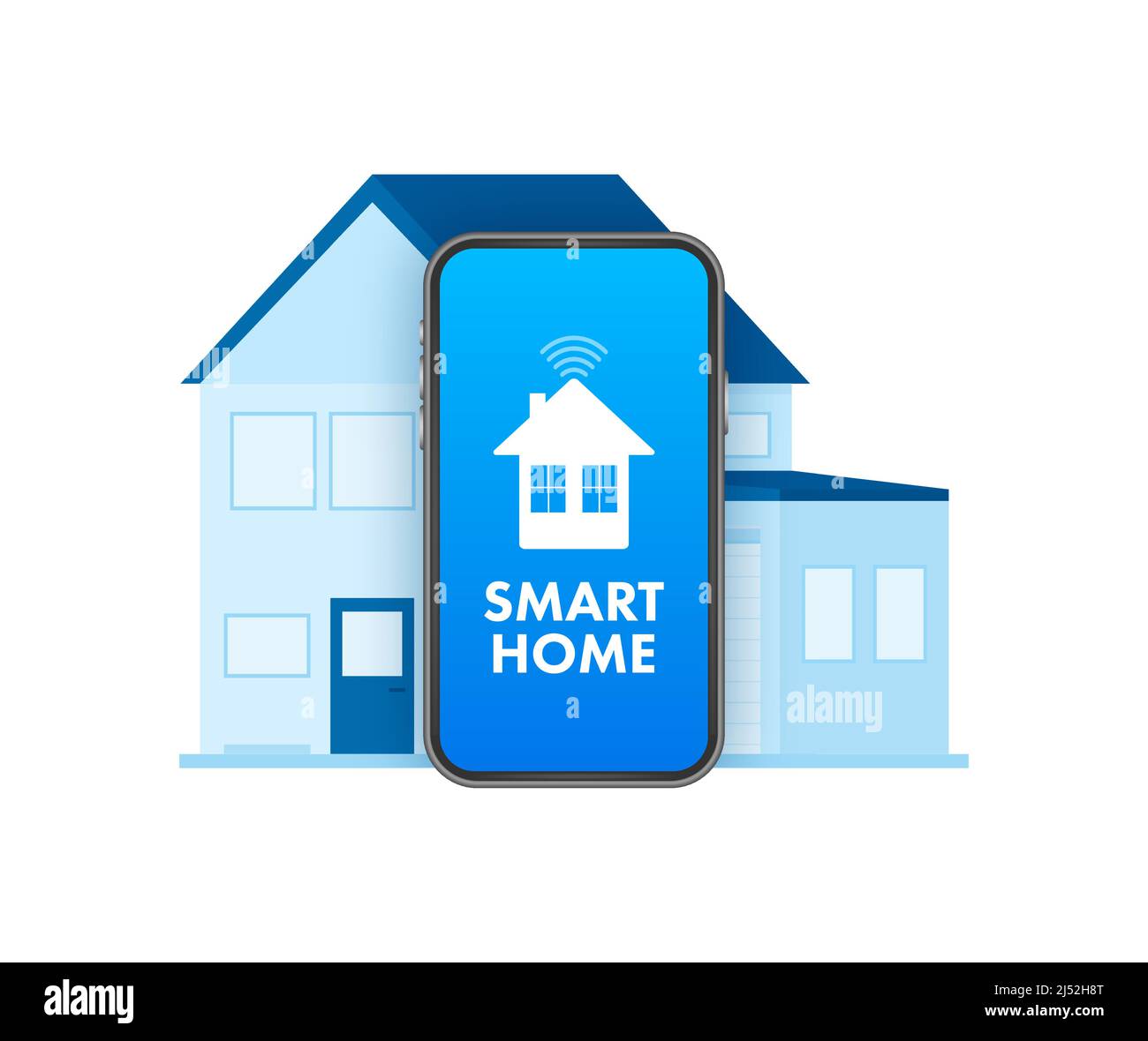 Smart home concept. Smart systems and technology. Vector stock ...