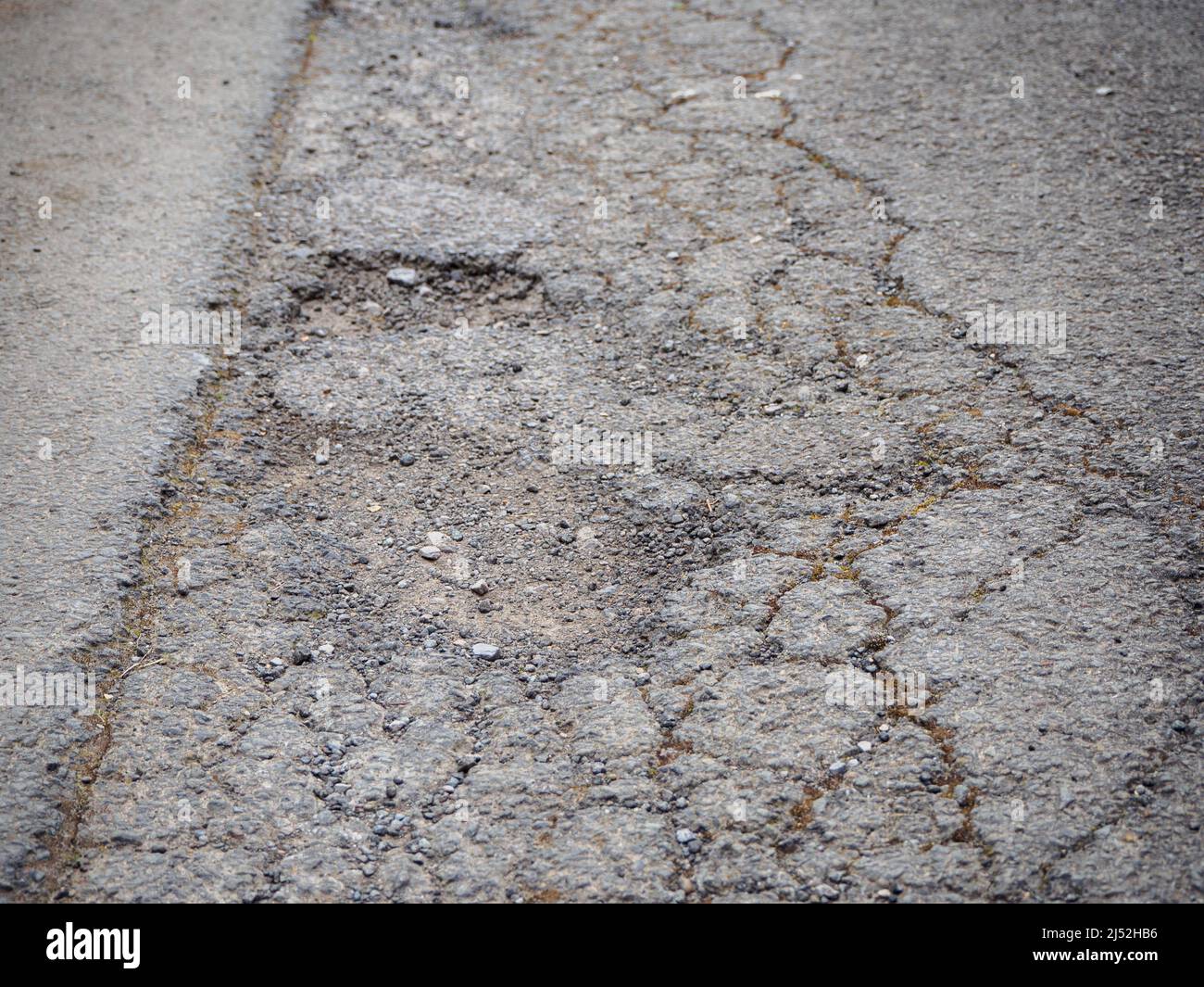 Pothole in British road, major problem for car damage, accidents and ...