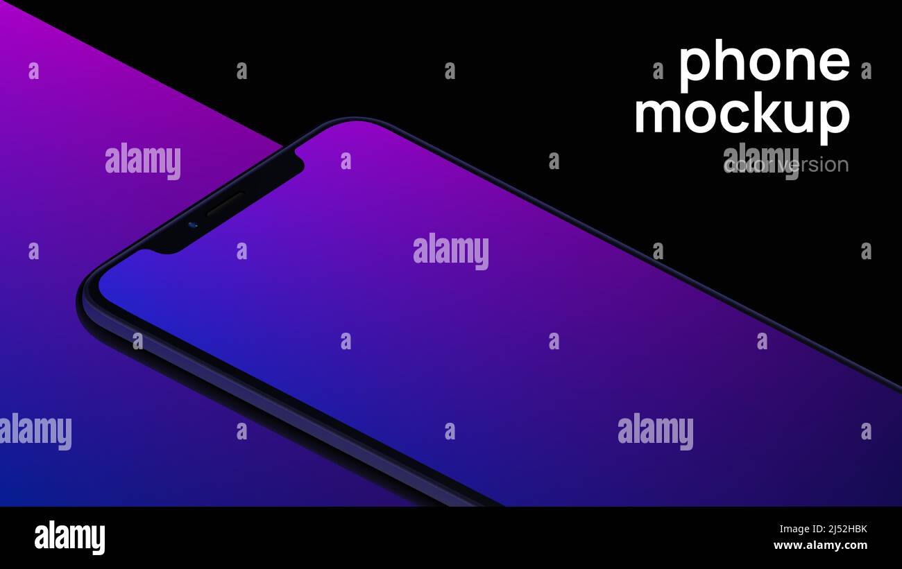 Advertisement Banner with Editable Smartphone Mockup. Vector ...