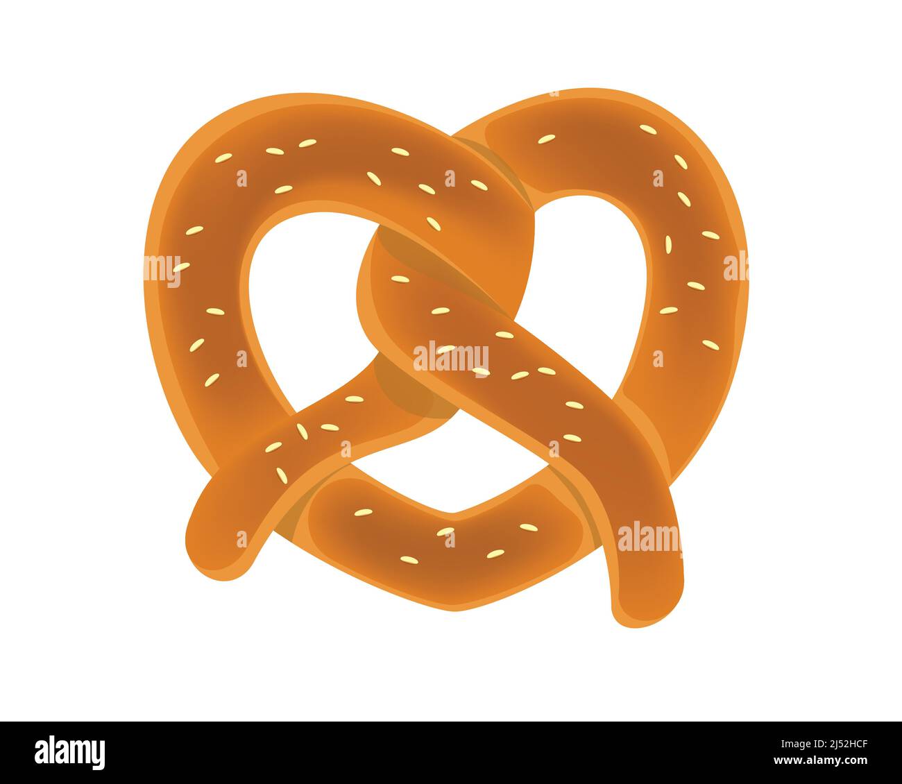 Detailed Tasty Pretzel Illustration Vector Stock Vector Image & Art - Alamy
