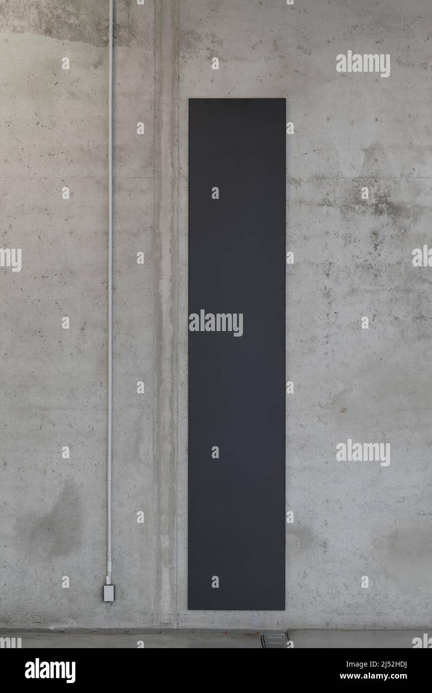 Industrial concrete wall with space for information or advertising ...