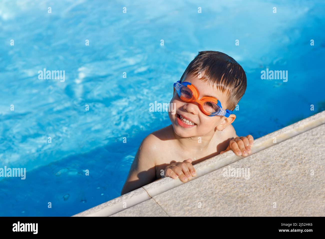 Boy childhood goggles hi-res stock photography and images - Alamy
