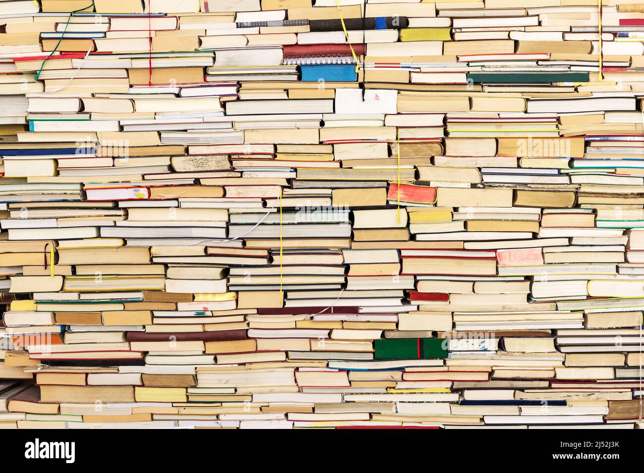 Stack of old books in full frame background Stock Photo - Alamy