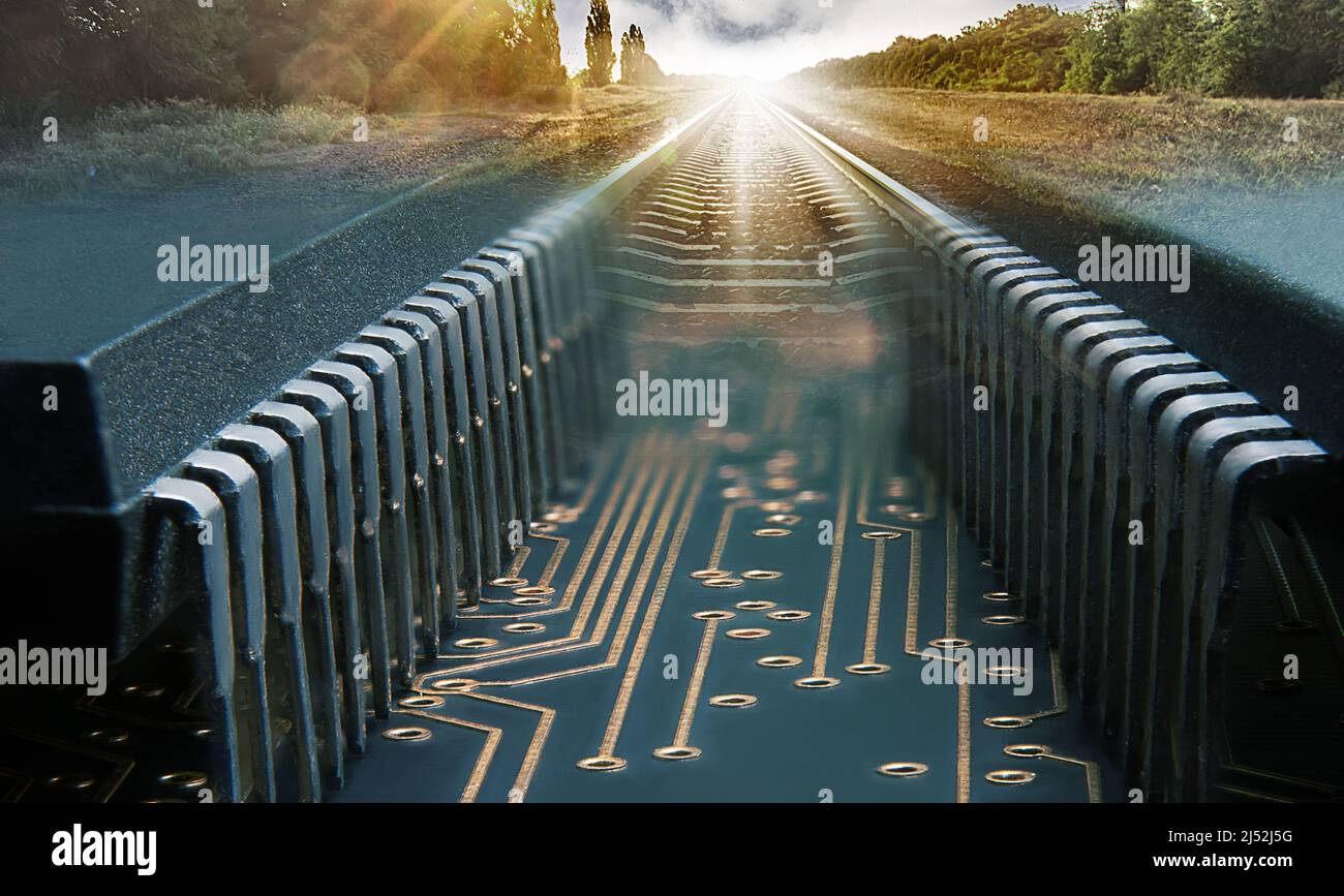 Macro Photography of integrated circuits on Printed Circuit Board with ...