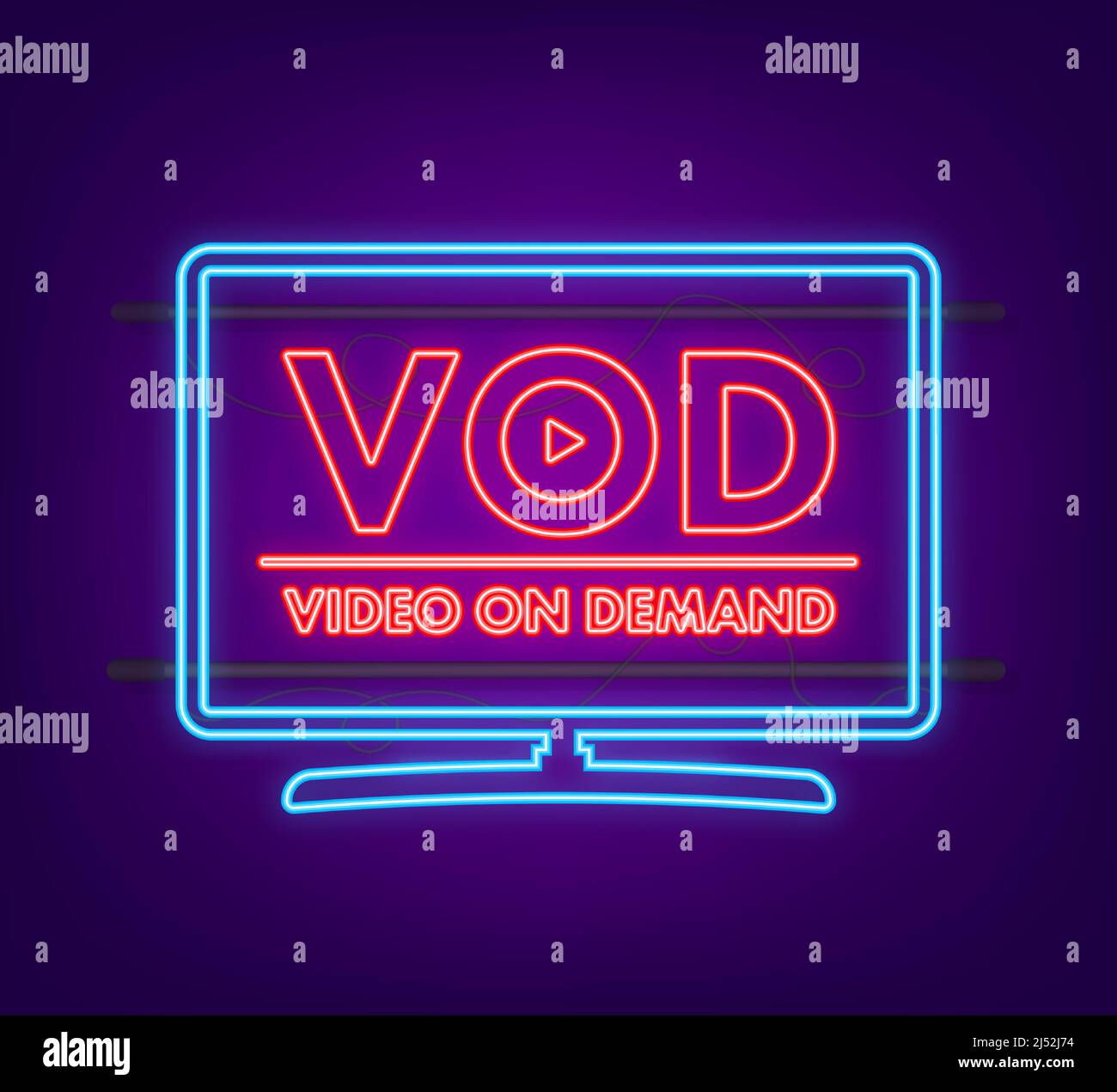 Vod logo design Stock Vector Images - Alamy