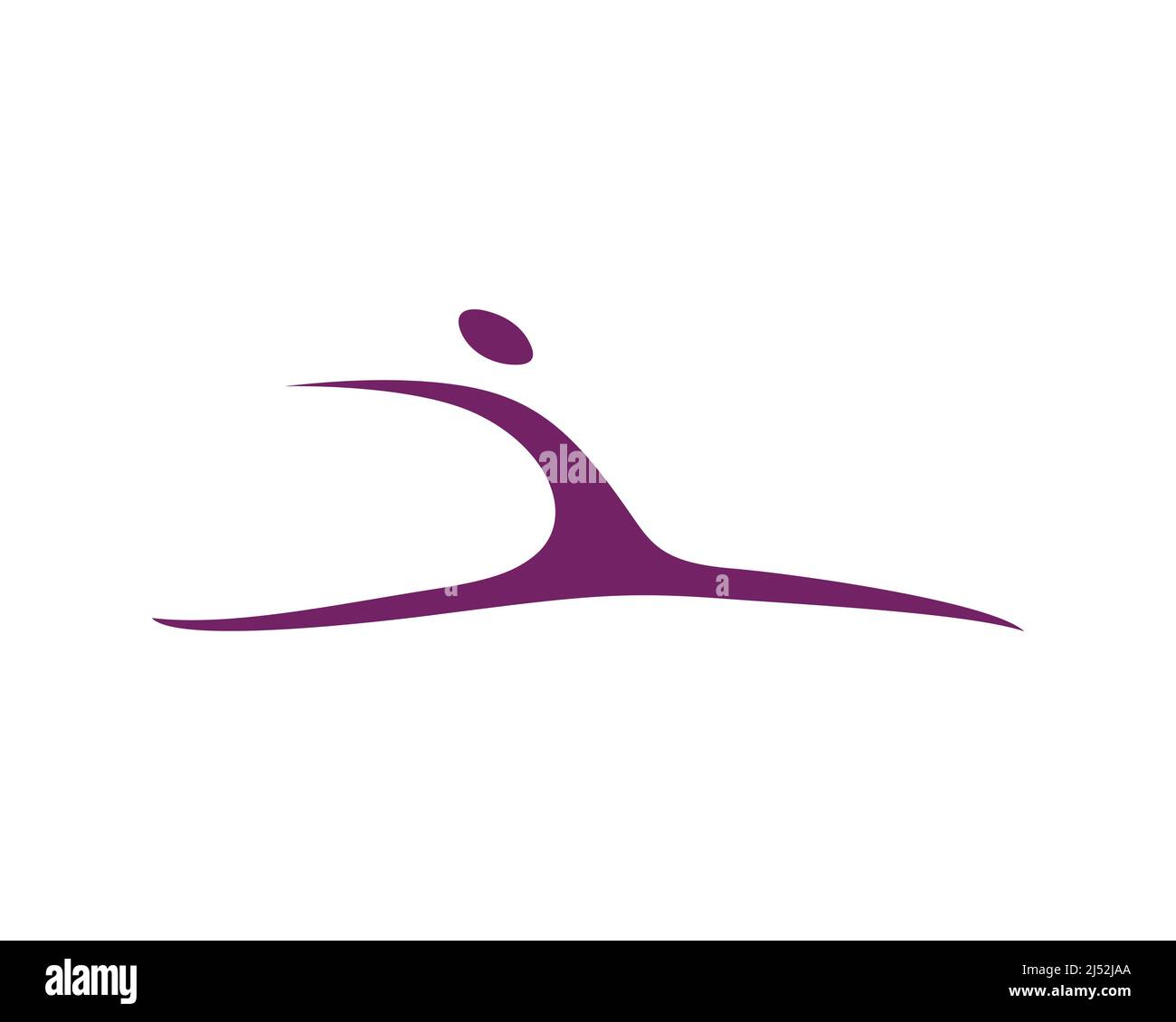 Simple Abstract Figure Silhouette Symbol Stock Vector Image & Art - Alamy