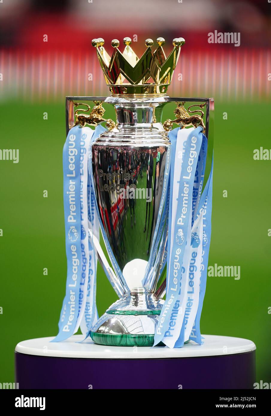 Premier league trophy liverpool colours hi-res stock photography and images - Alamy