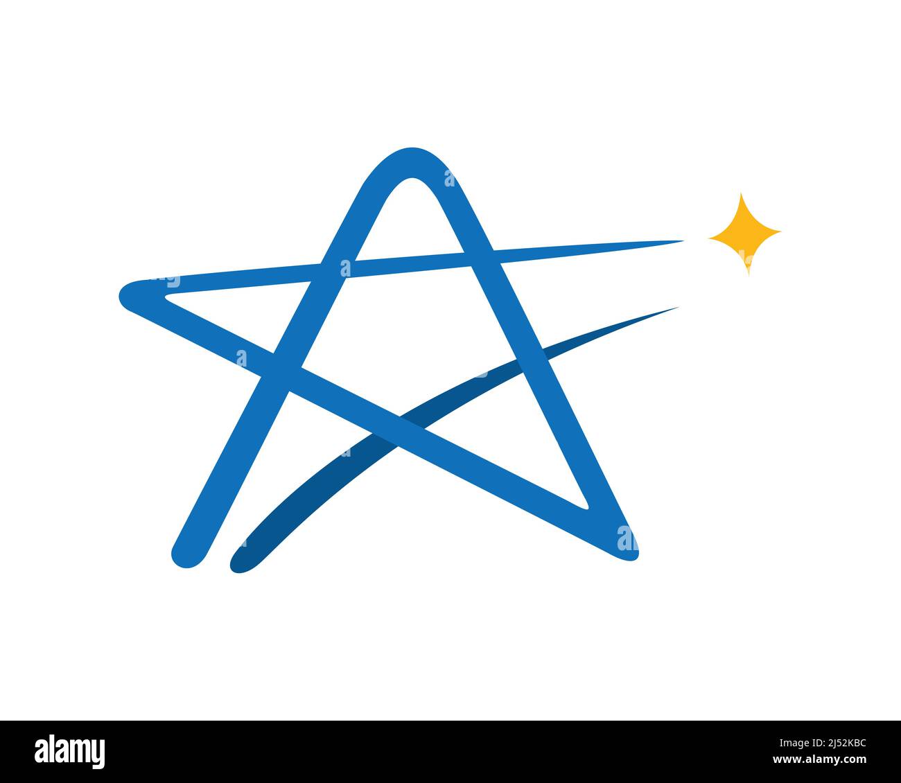 Simple Star with Sparkle Symbol Stock Vector Image & Art - Alamy