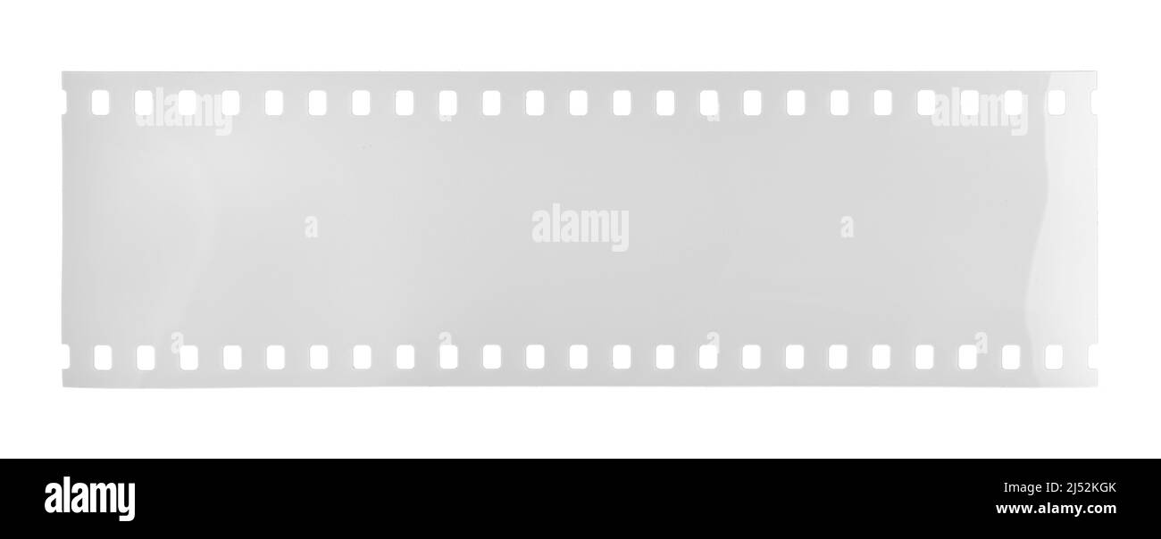 Blank gray film strip isolated on white background. Template Mock up ...