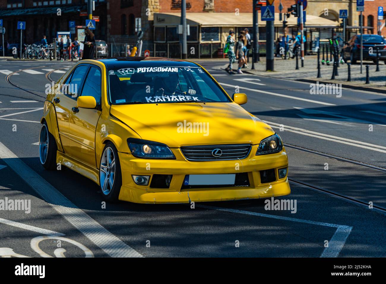 Wroclaw, Poland - May 2021: May cruising of old retro cars of Classic ...