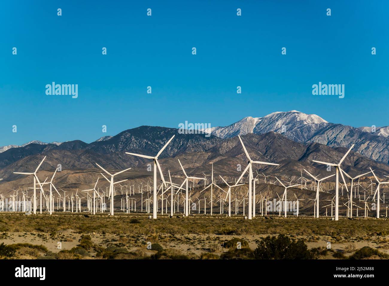 A large wind farm in Palm Springs, California Stock Photo - Alamy